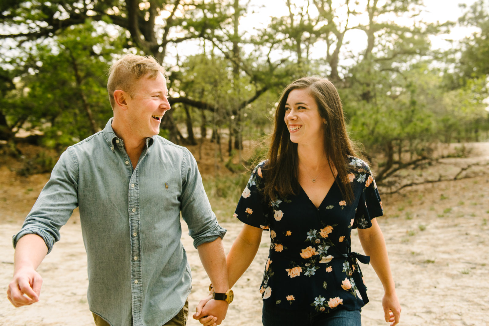 Chris + Andrea | Engagement Session at Cape Henlopen State Park ...