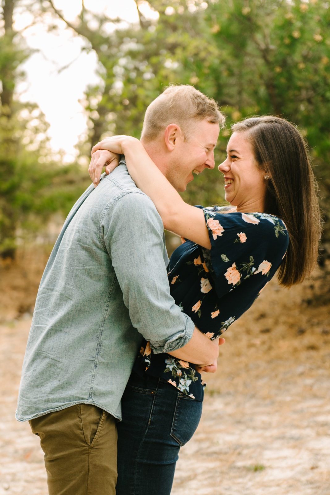 Chris + Andrea | Engagement Session at Cape Henlopen State Park ...