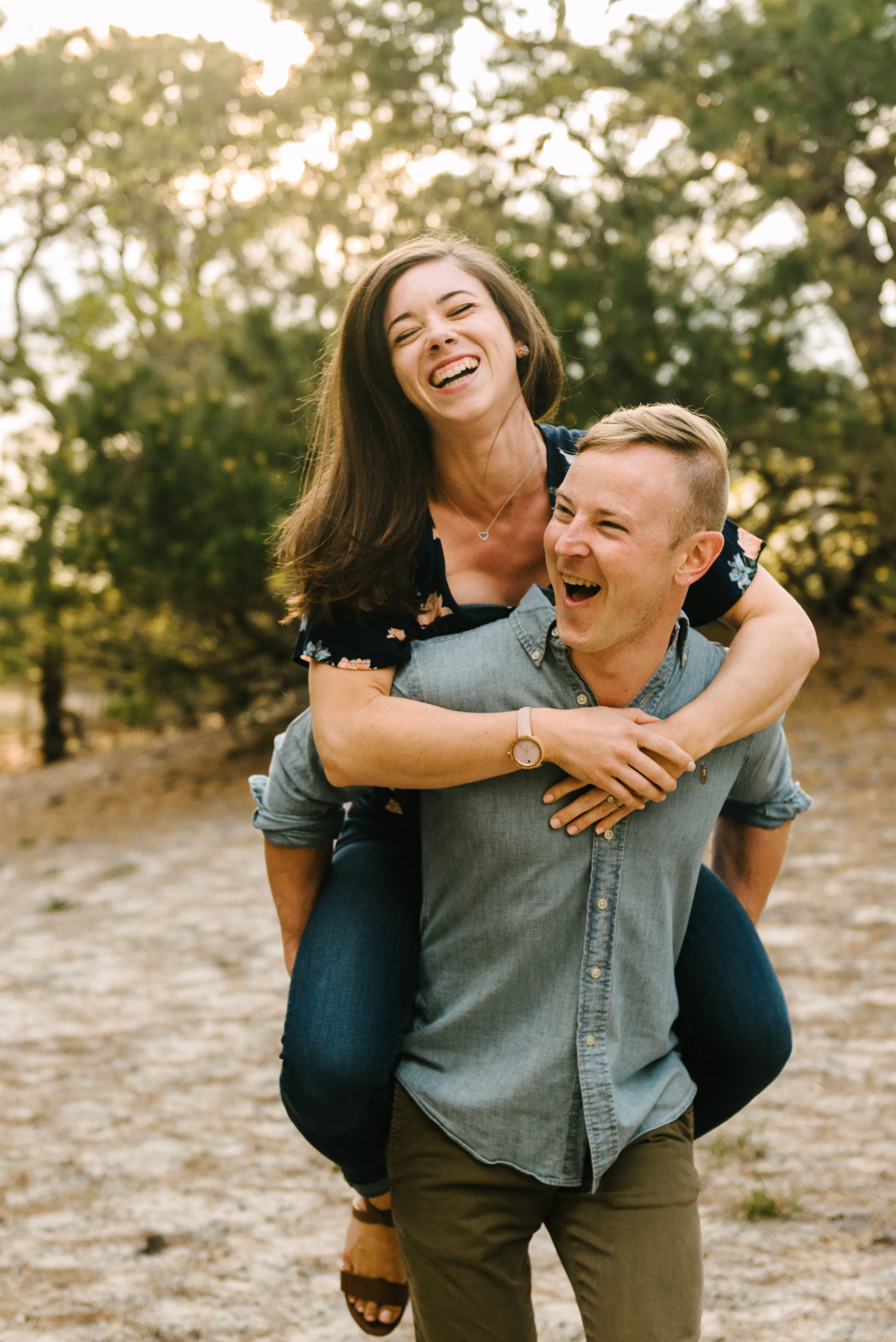 Chris + Andrea | Engagement Session at Cape Henlopen State Park ...