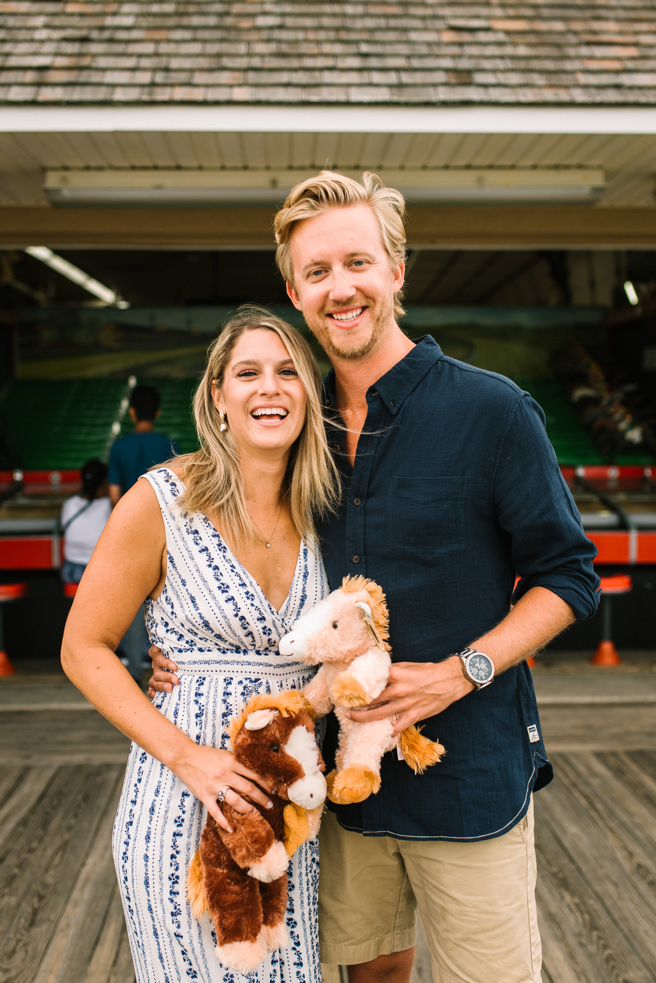 Rehoboth Beach Boardwalk Engagement Session | Chelsea + Conway ...