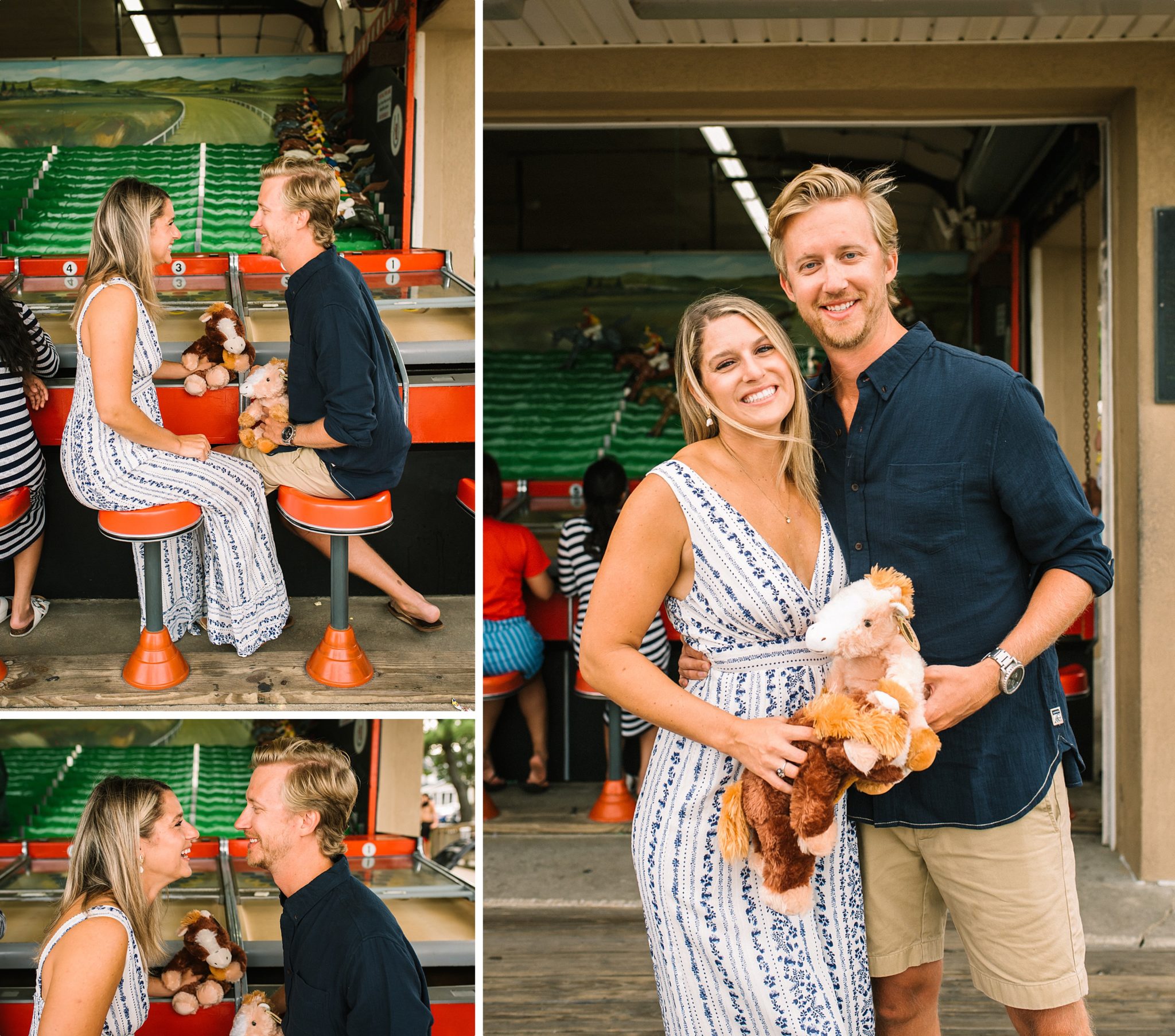 Rehoboth Beach Boardwalk Engagement Session | Chelsea + Conway ...