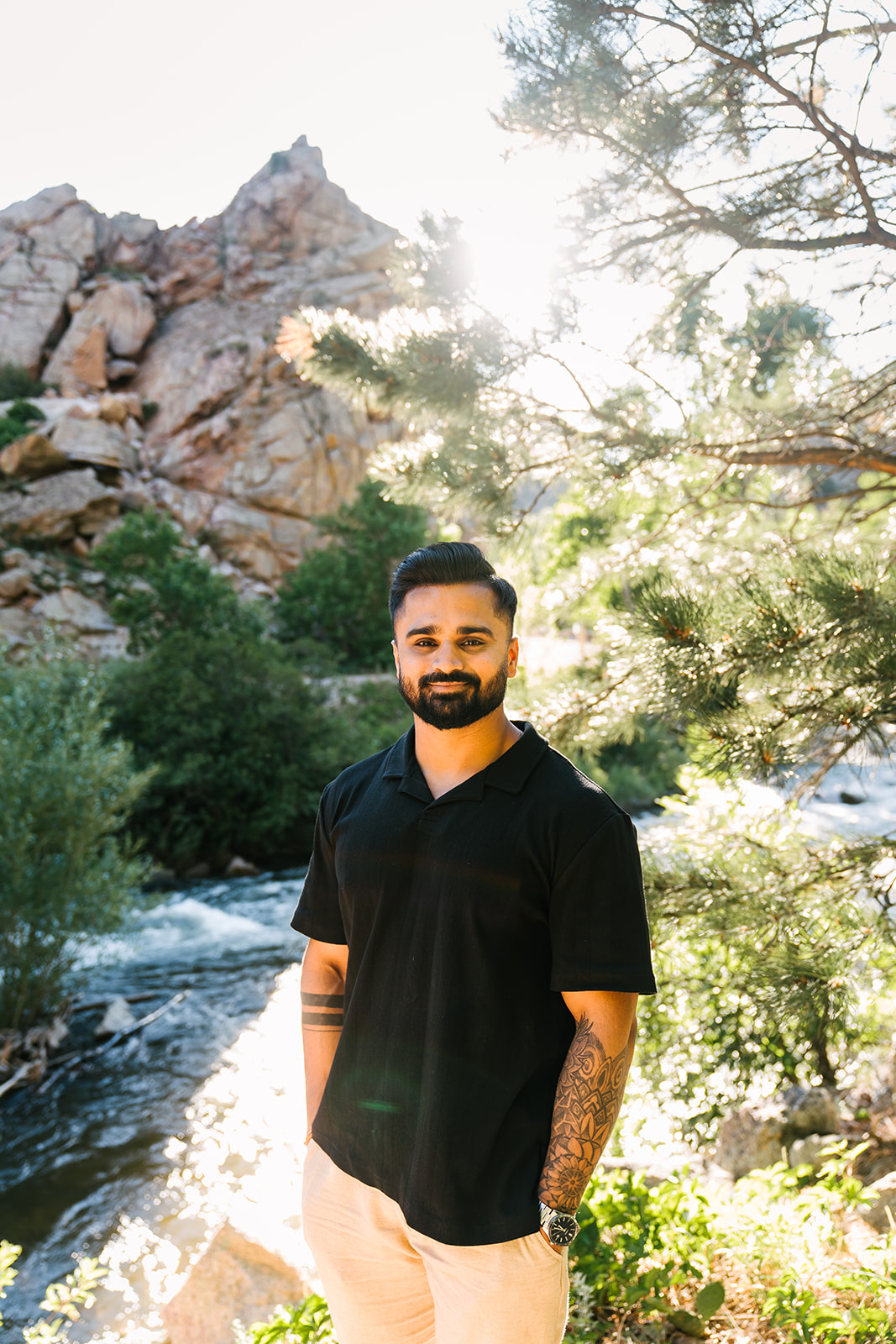 Golden Hour Engagement Photos | Boulder, Colorado | Smriti + Vasu ...